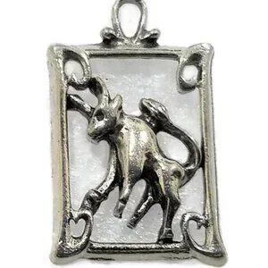 Hand Crafted | Jewelry | Taurus Pendant Pewter Charm Laser Cut New ...